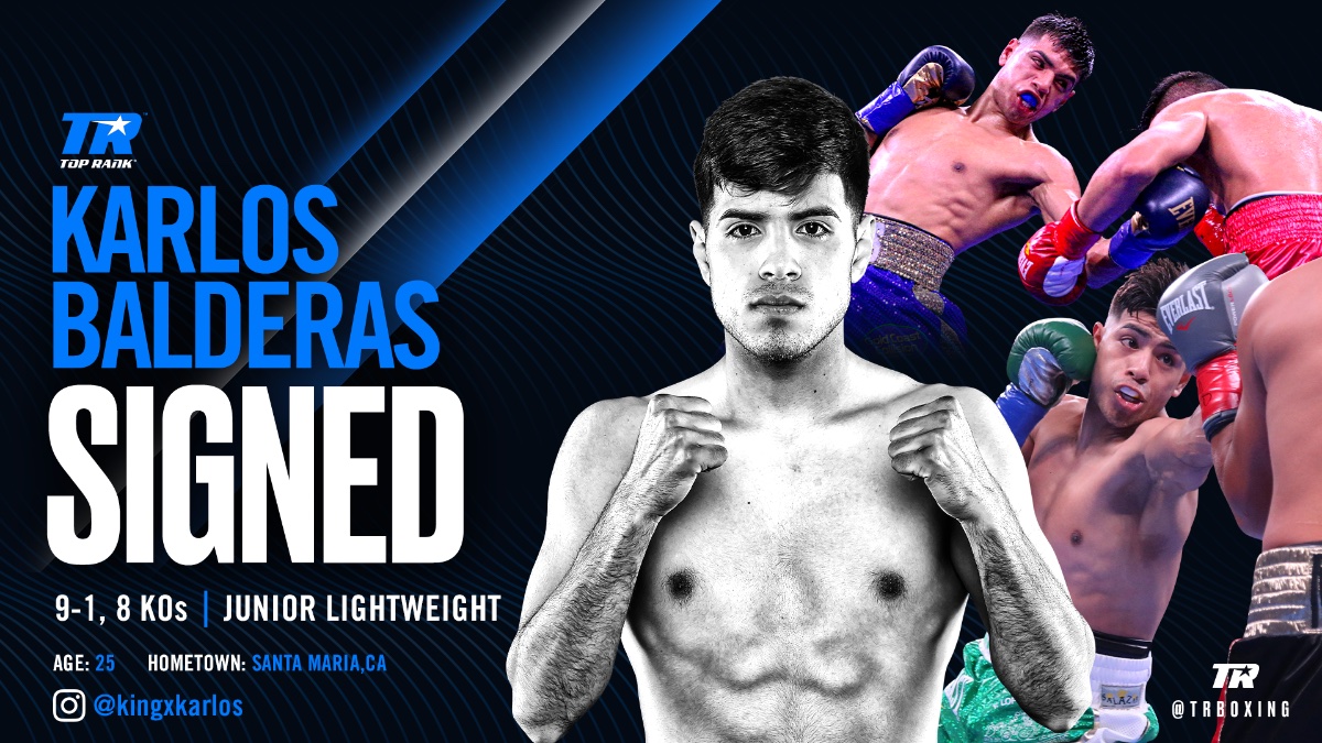 Balderas signs for Top Rank
