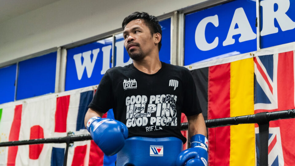 Manny Pacquiao blows fans away with amazing hand speed at 45-years-old