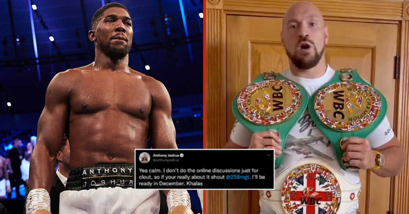 Joshua Responds To Fury's Fight Offer: "I'll Be Ready In December"