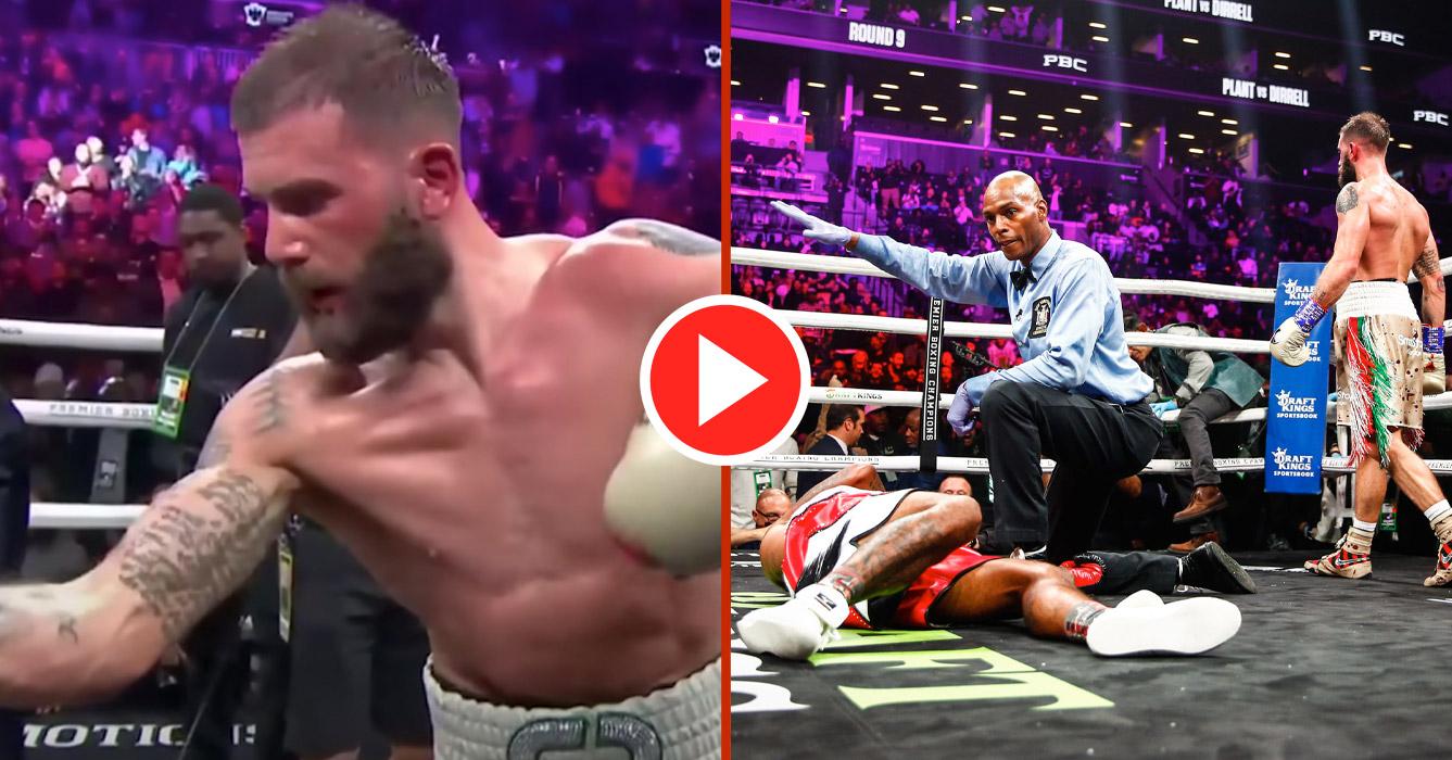 Caleb Plant With Highly Controversial Celebration After Brutal KO
