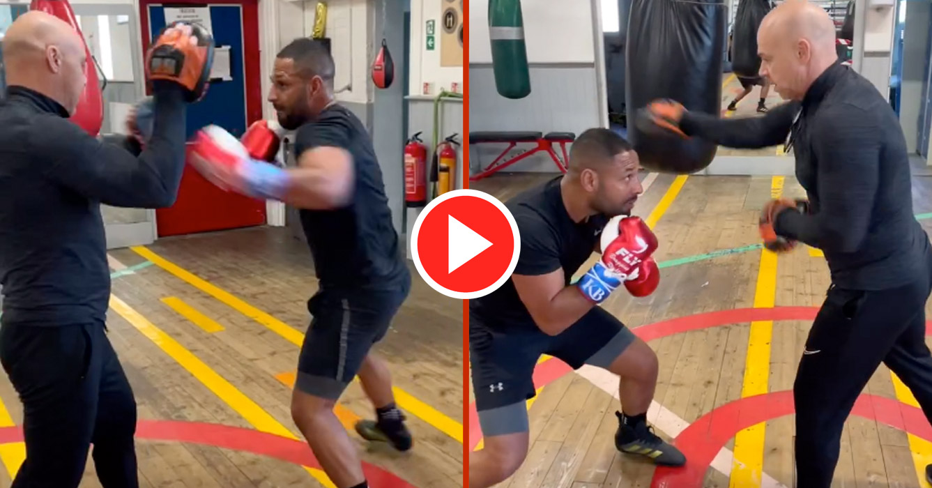 Ready For Return? Kell Brook Looks As Sharp As Ever On The Pads