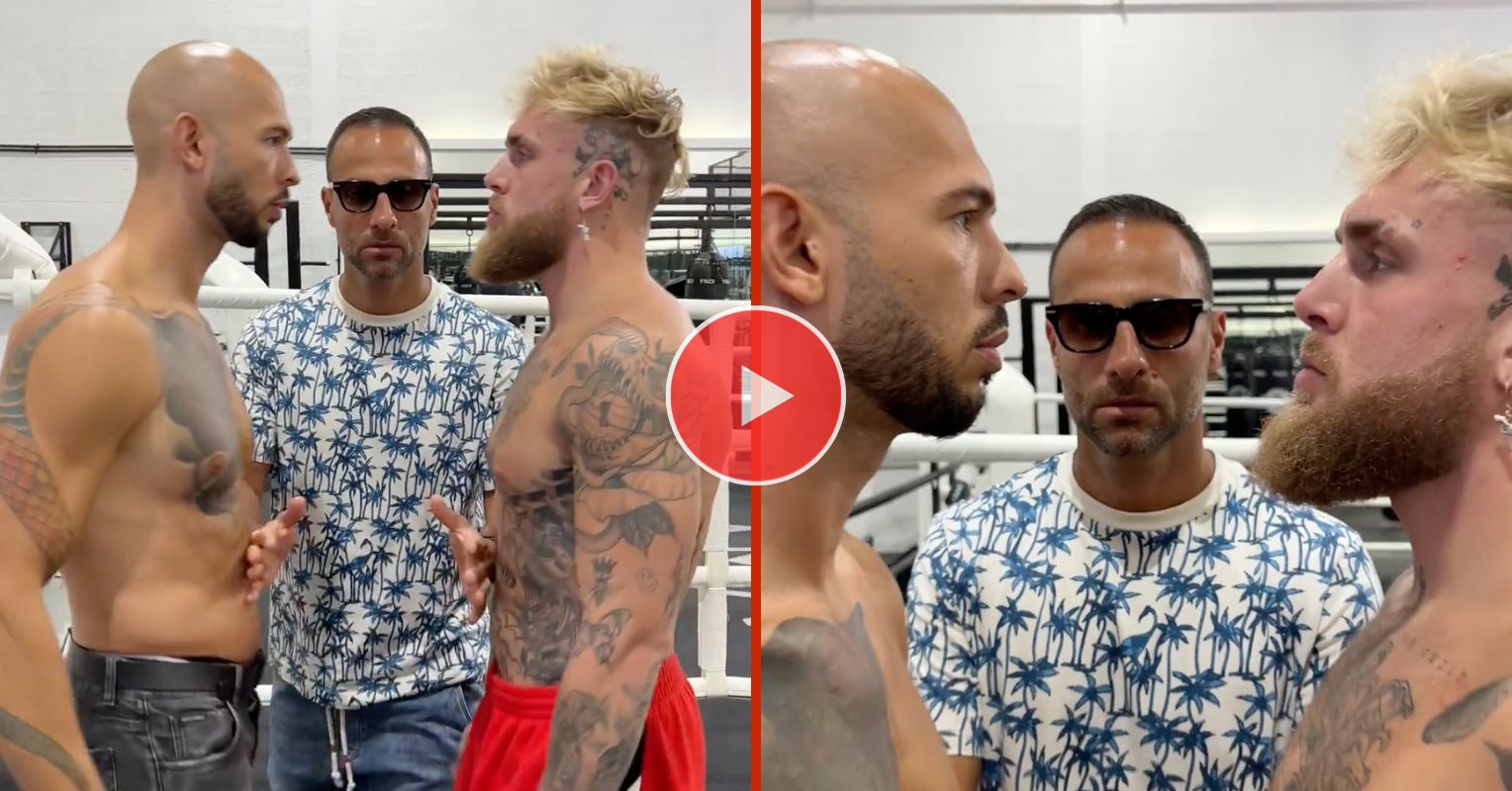 Jake Paul Intense Face Off With Andrew Tate As Negotiations Start