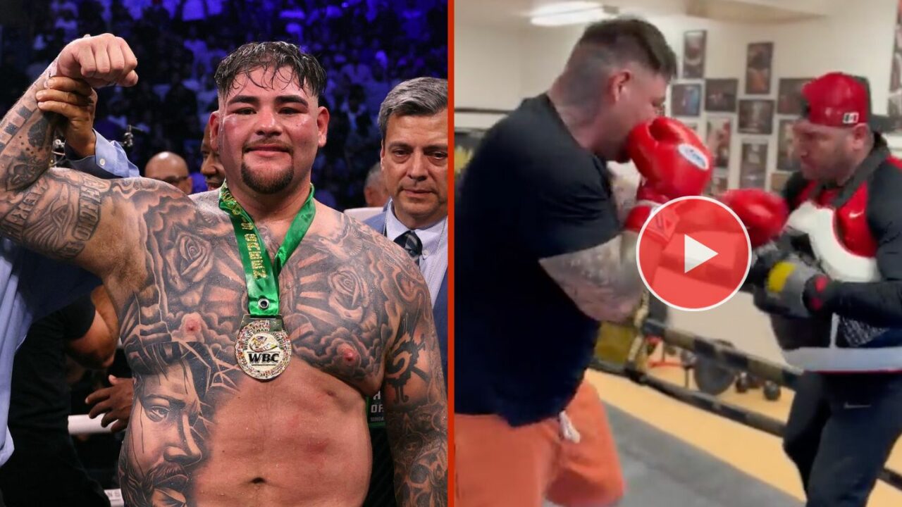 Andy Ruiz Practices KO Combo As He Prepares For Potential Wilder Fight