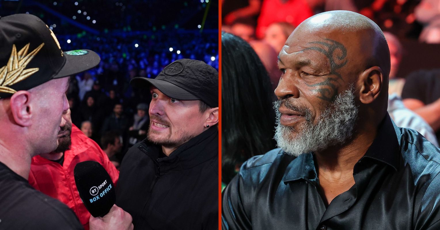 Mike Tyson Says Usyk 'Can't Run Forever' Against Tyson Fury