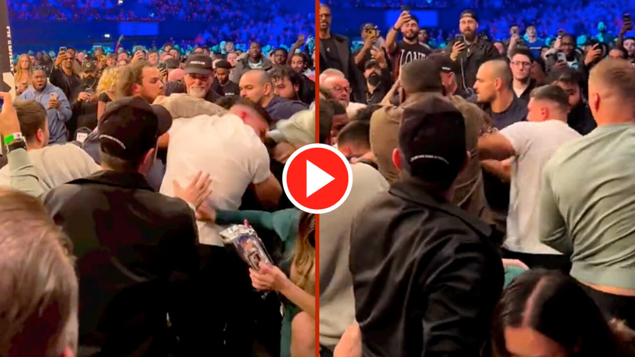 Tommy Fury In Ringside Brawl At KSI Fight Tommy Fury In Ringside Brawl At KSI Fight