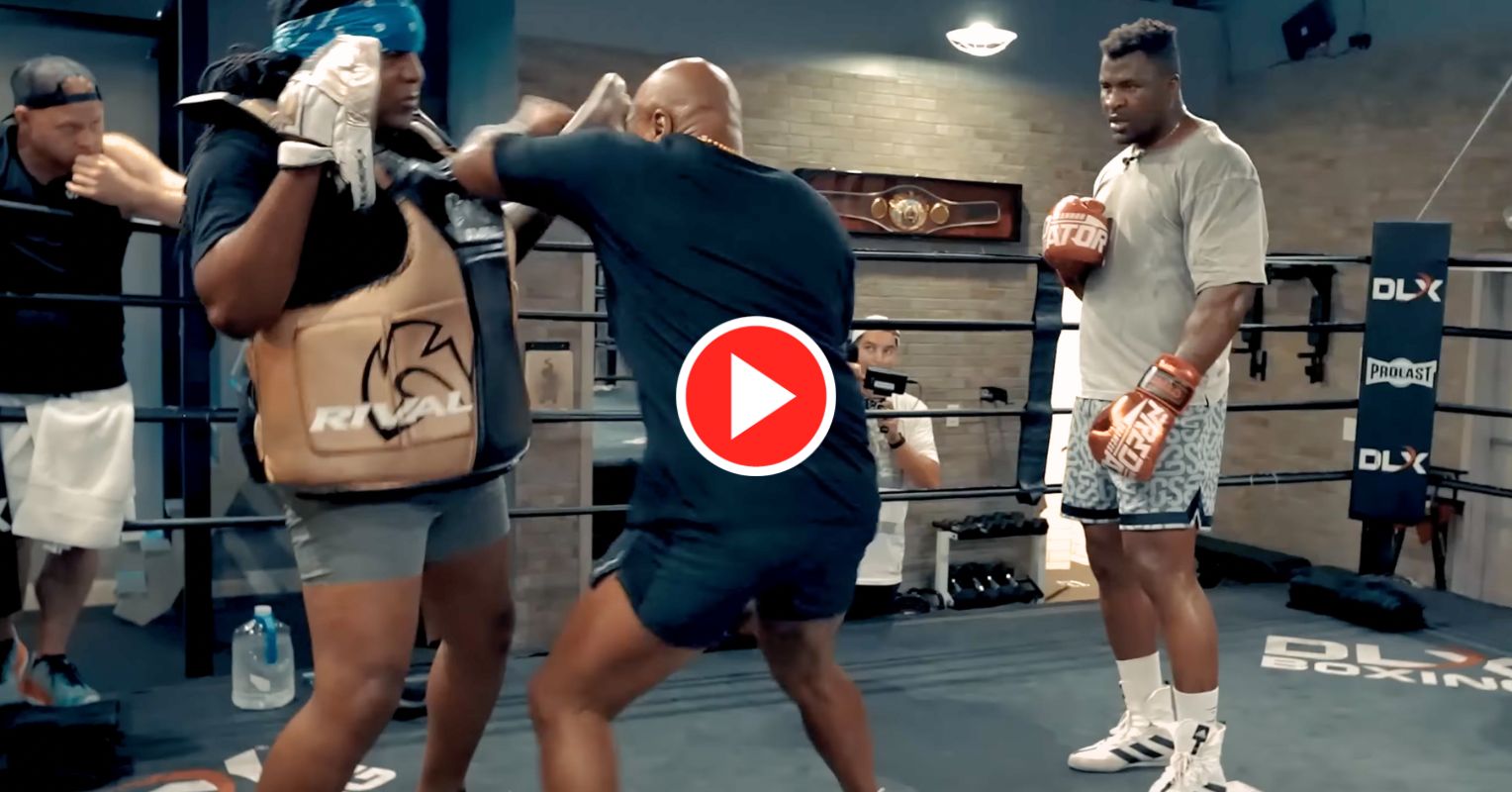 Mike Tyson Teaches Francis Ngannou Technique For Fury Fight In New Footage