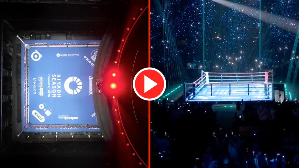 Boxing Ring Rises From The Floor To Top Off Tyson Fury-Francis Ngannou ...