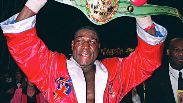 Frank Bruno in hospital