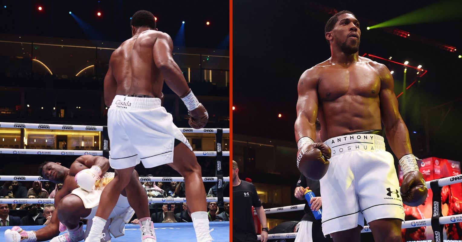 Anthony Joshua Viciously Knocks Out Francis Ngannou In Saudi Arabia