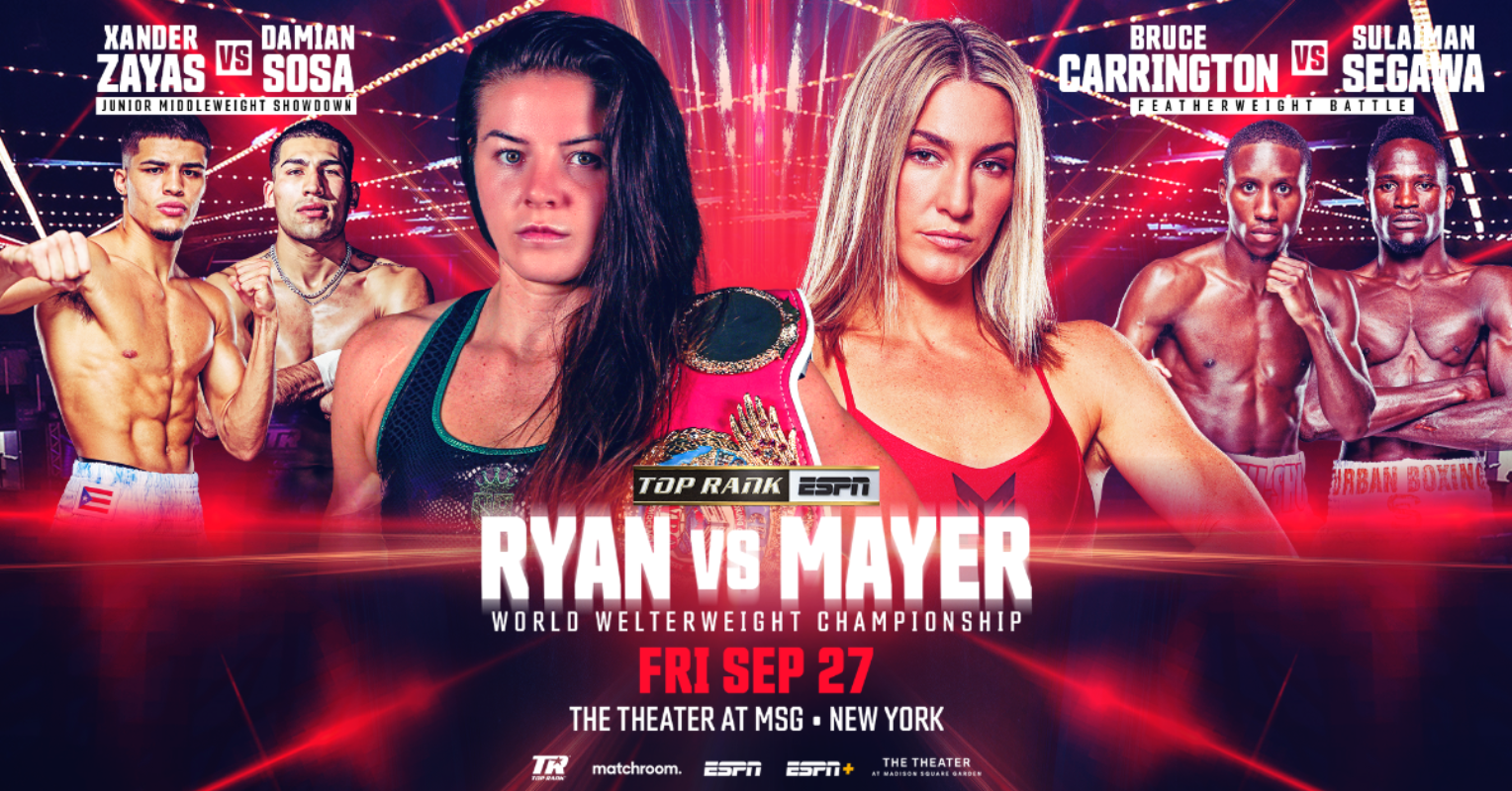 Sandy Ryan To Defend WBO Welterweight Title Against Mikaela Mayer
